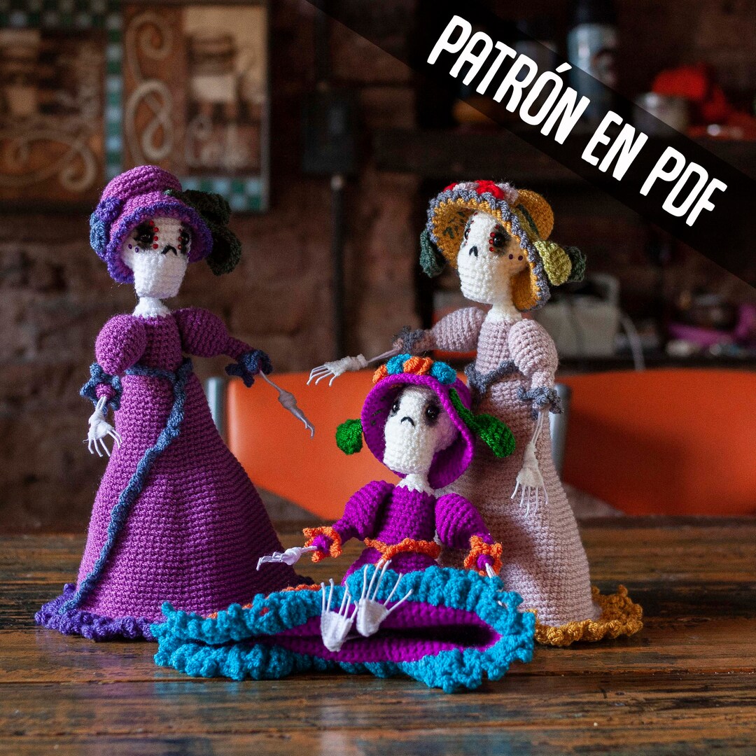 Catrina Skull Amigurumi - Etsy