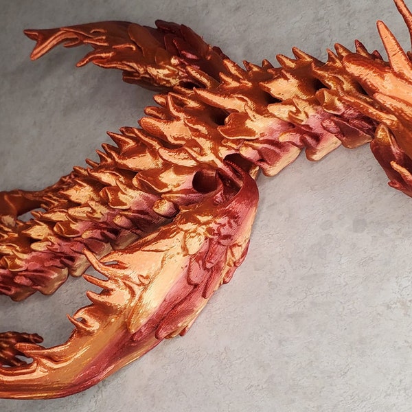 3d Printed Dragon and Phoenix - Etsy