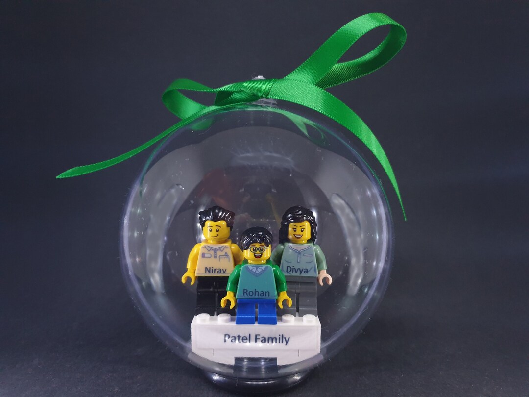 Personalised Lego® Minifigure Globe, Family Gift, Birthday Gift ...