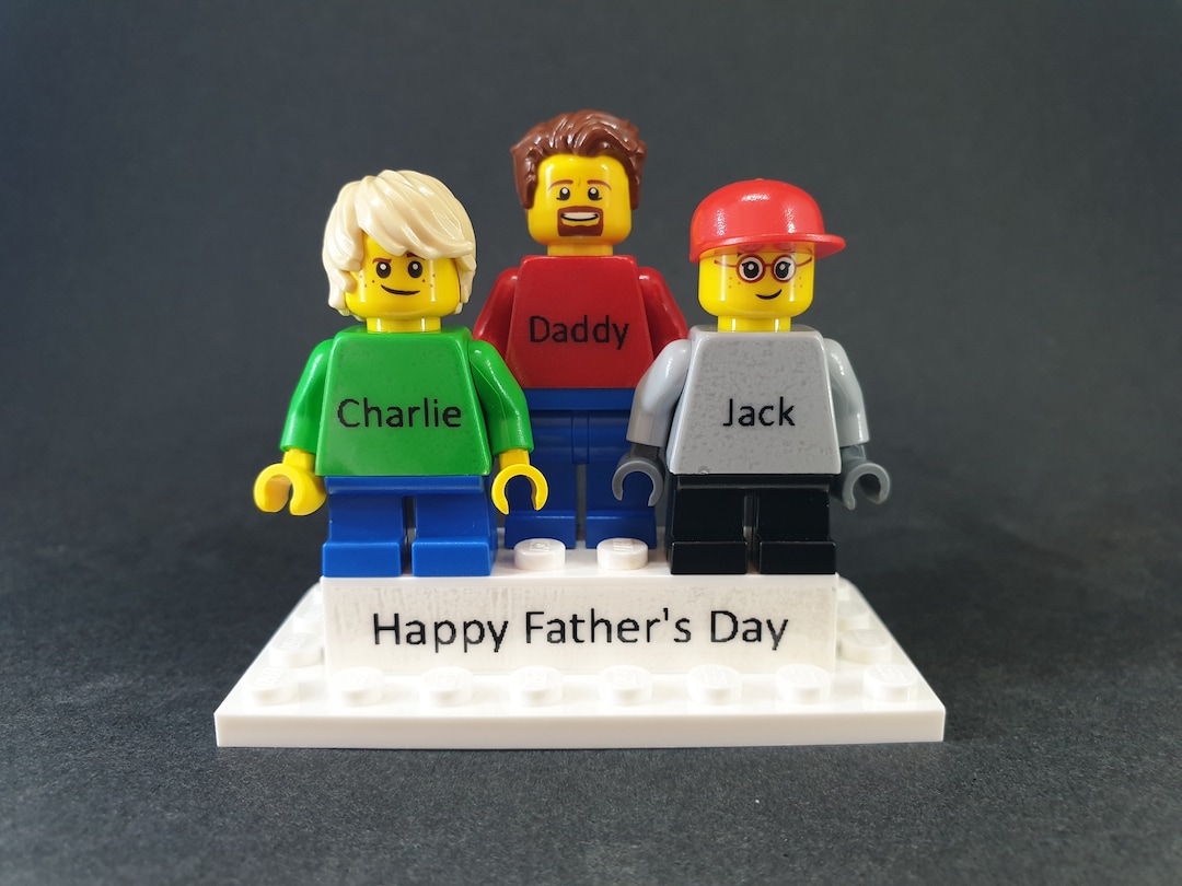 Personalised Lego® Minifigure Father's Day Gift, Mother's Day Gift ...