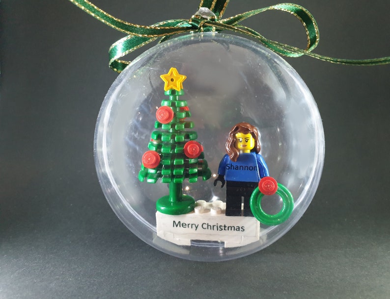 Personalised Lego® Minifigure Christmas Bauble Christmas | Etsy