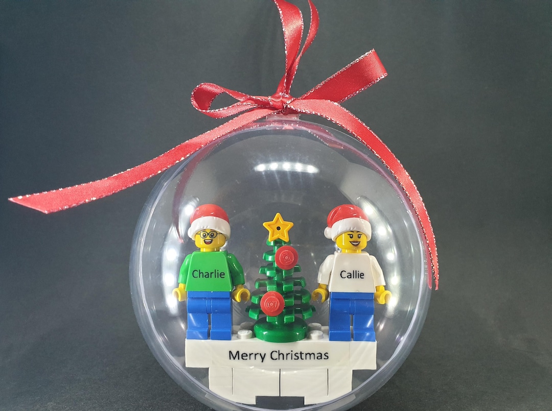 Personalised Lego® Minifigure Christmas Bauble - Tree, Christmas ...