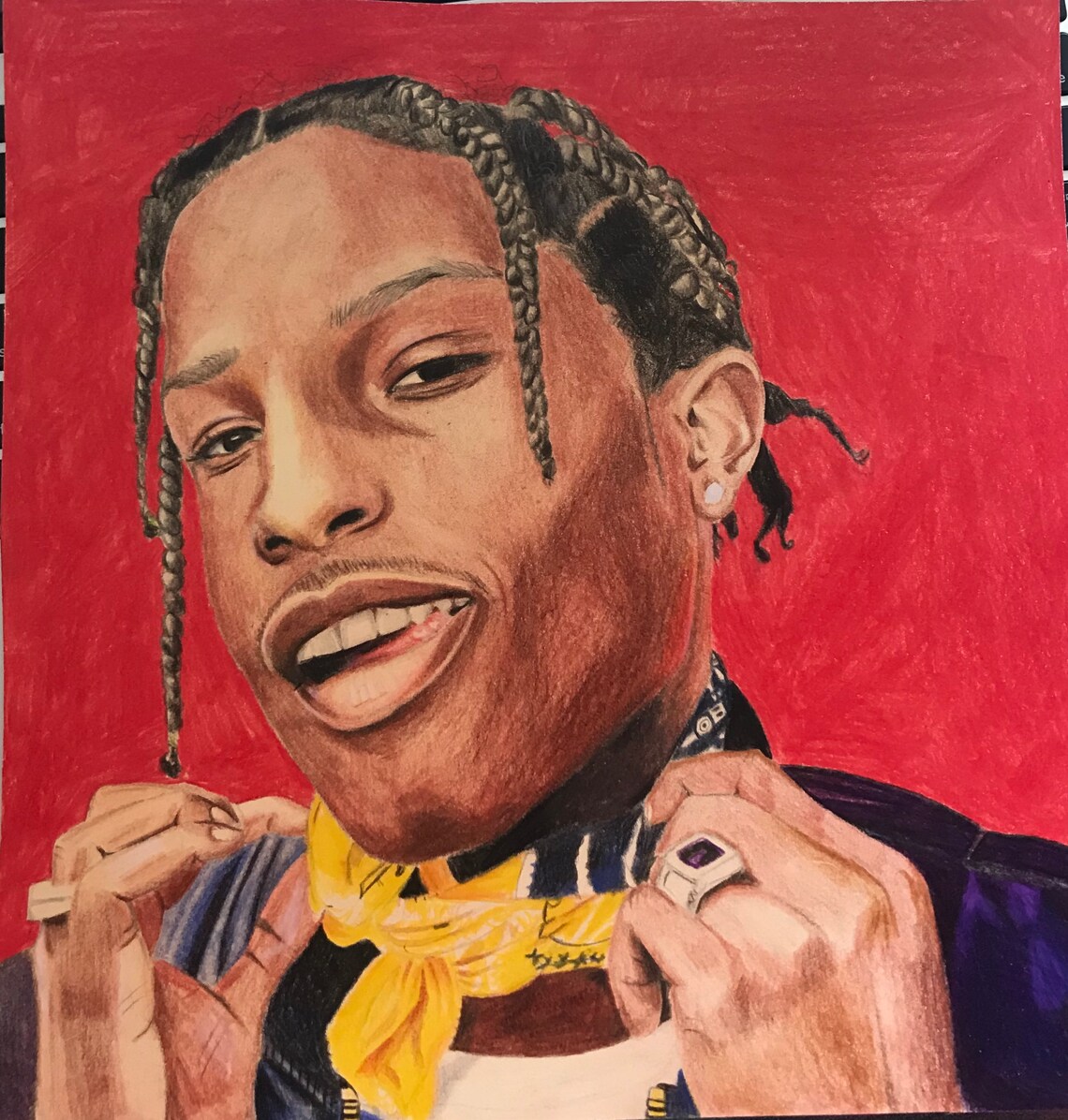 Prisma Color ASAP Rocky Portrait - Etsy