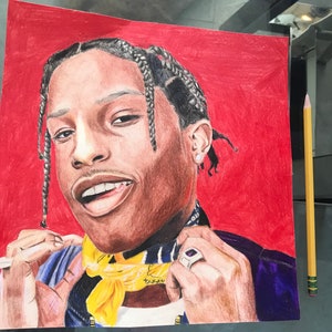 Prisma Color ASAP Rocky Portrait - Etsy