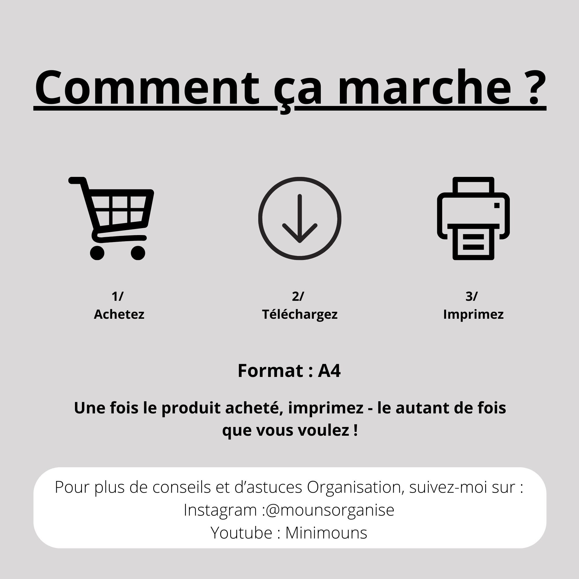 Organization Kit: Time Management Section / PDF to Download and Print ...