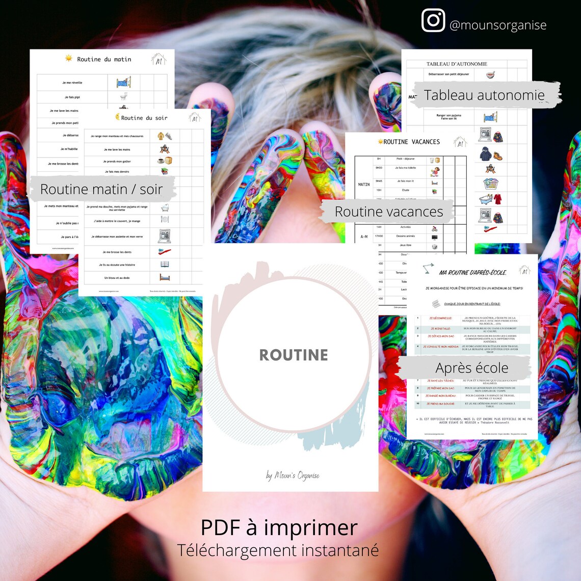 Organization Kit: Children's Routine. / PDF to Download and Print ...