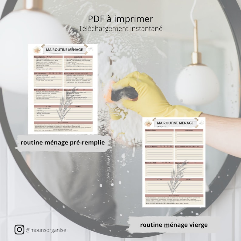 Household Routine Posters / Pdf to Download and Print / Planner ...