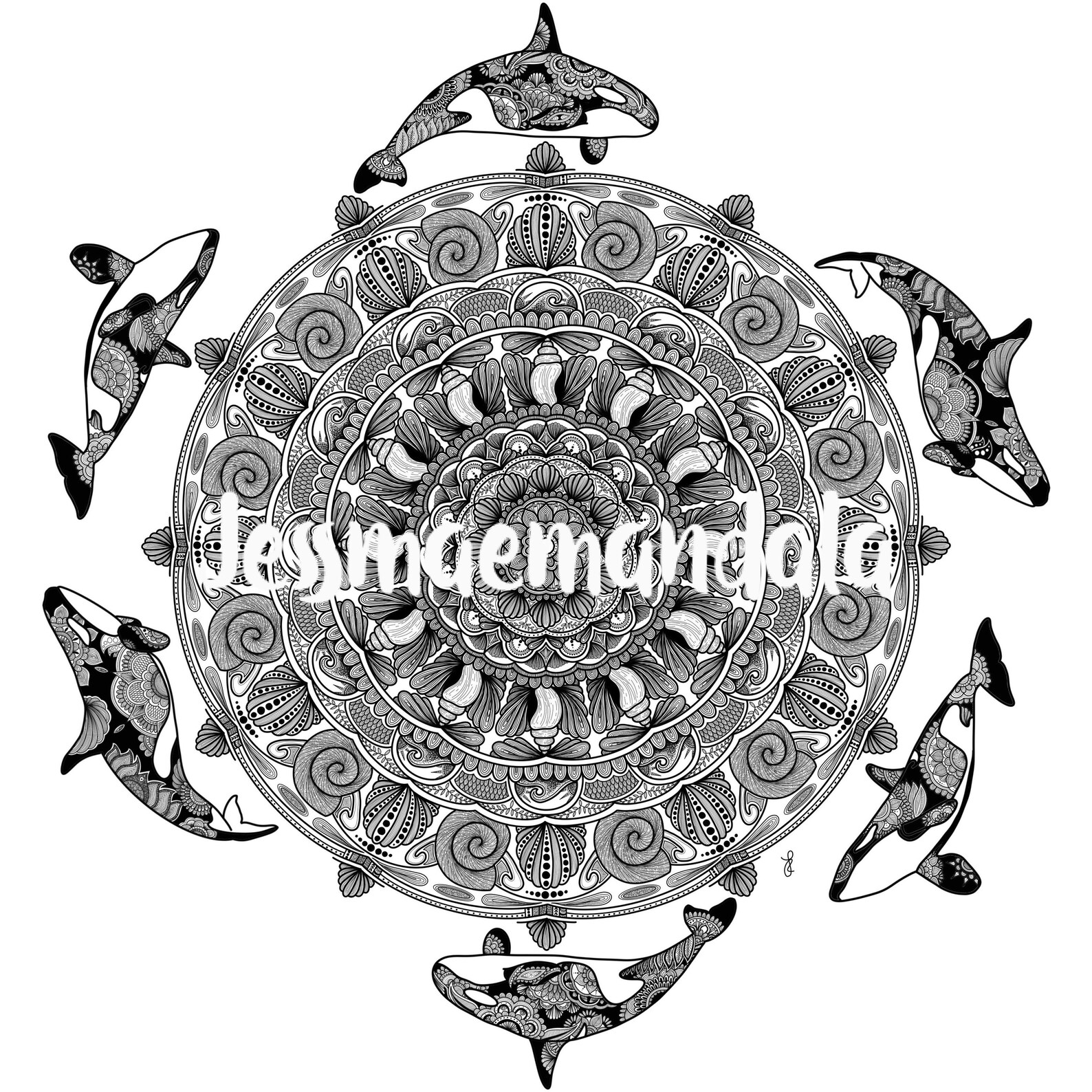 Orca Mandala - Etsy