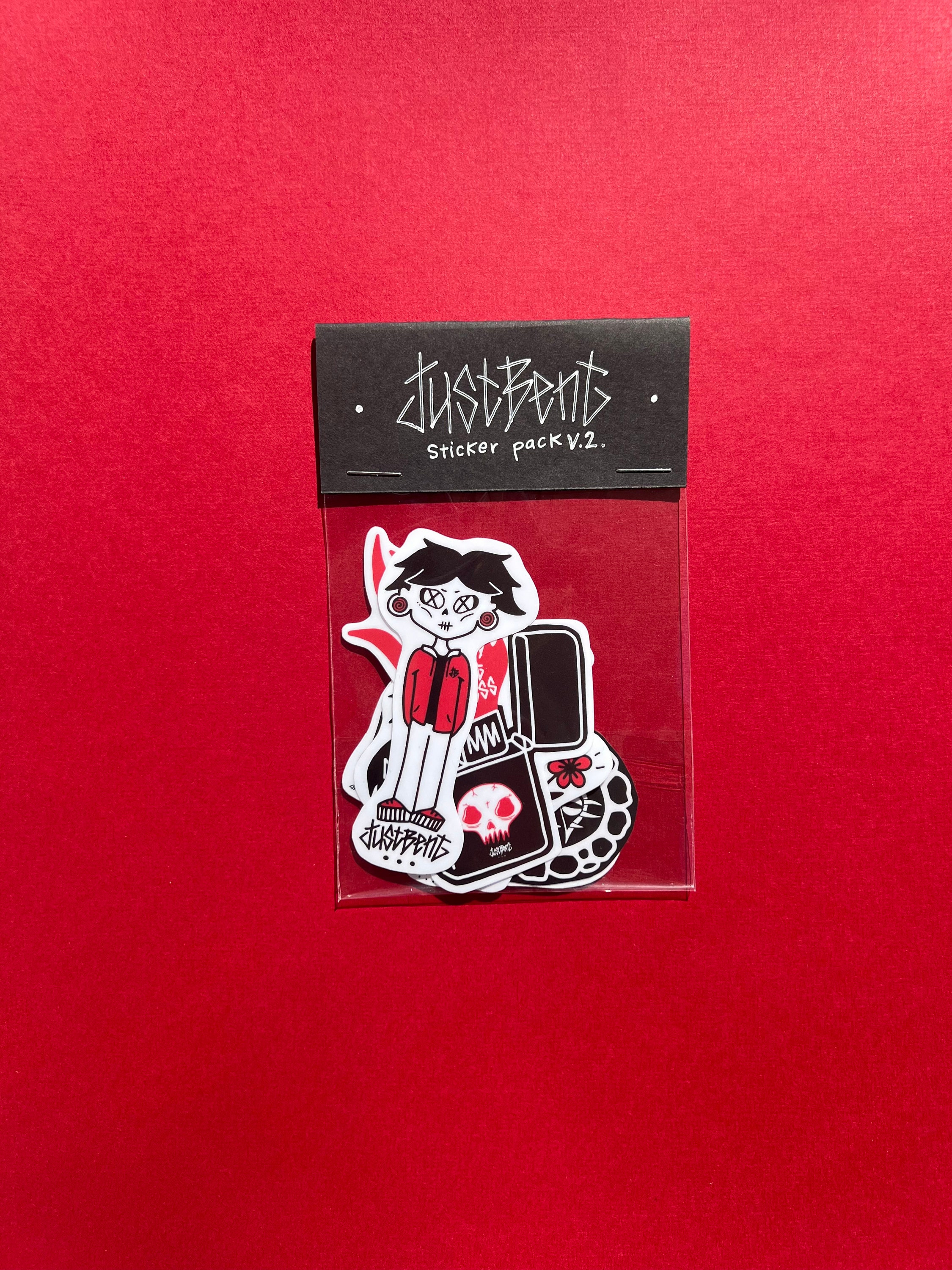 Justbent Sticker Pack V.2 Original Art Stickers, Notebook Sticker ...