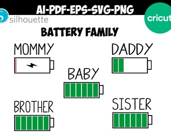 Mom Battery Svg - Etsy