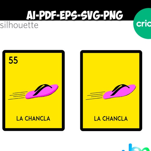 La Chancla Svg La Chancleta Png Loteria Card Svg Mexican - Etsy UK