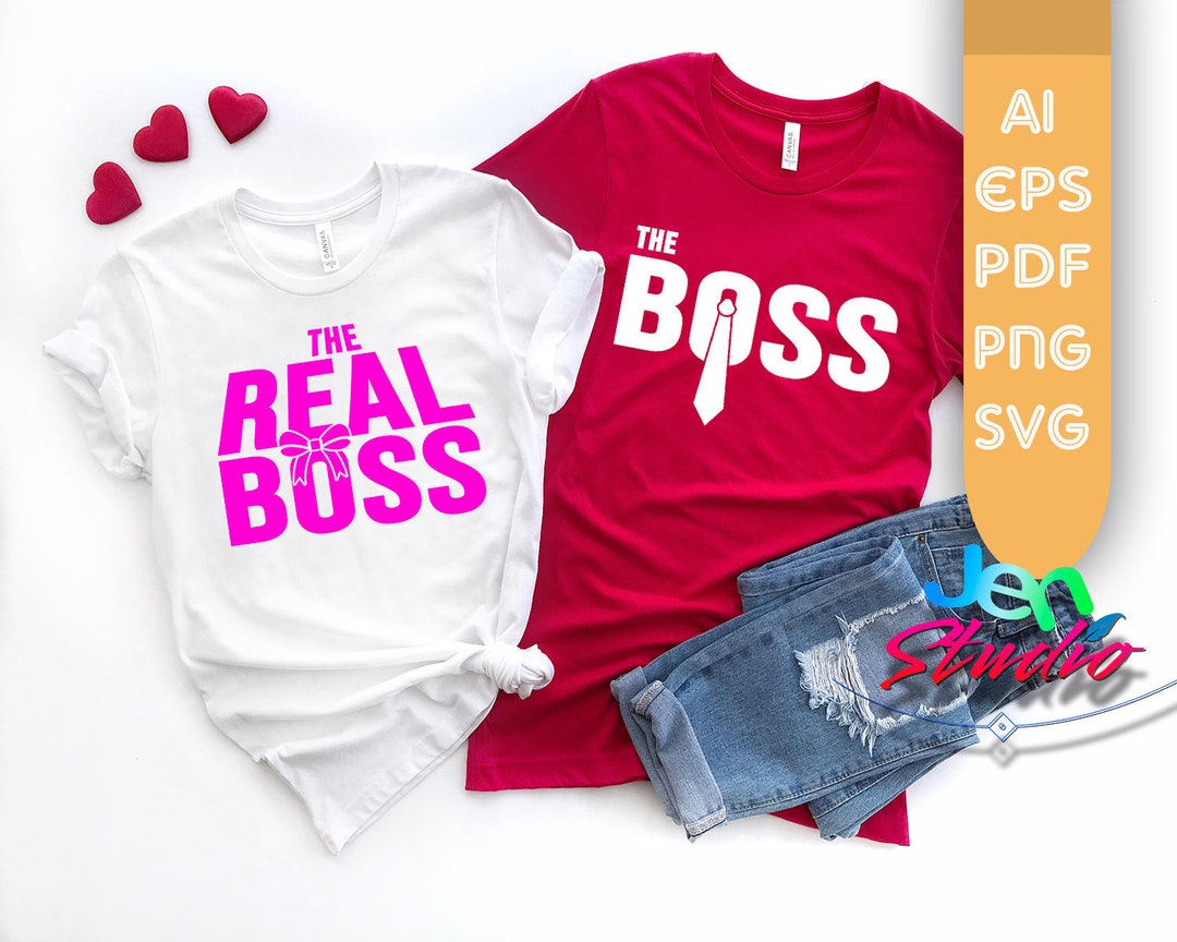 The Boss & the Real Boss Svg the Boss Couple Svg Love Png - Etsy