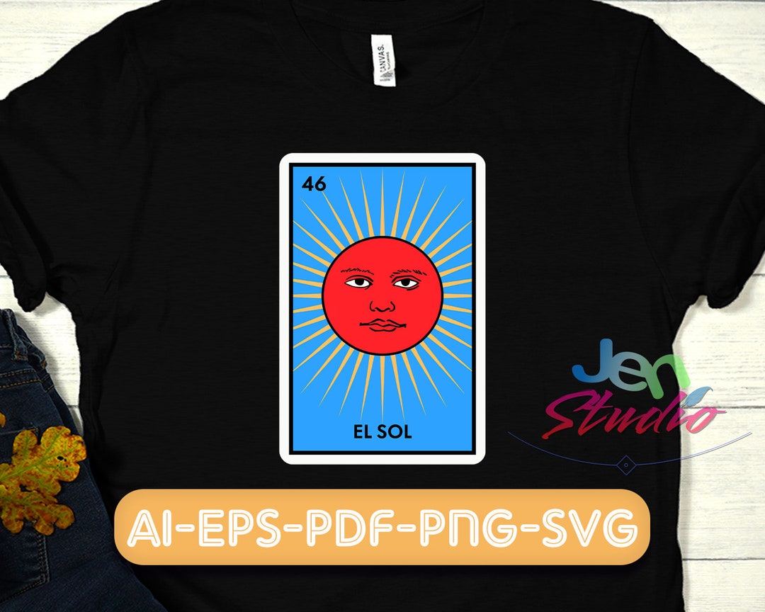 El sol svg El sol png loteria card svg mexican png loteria - Etsy.de