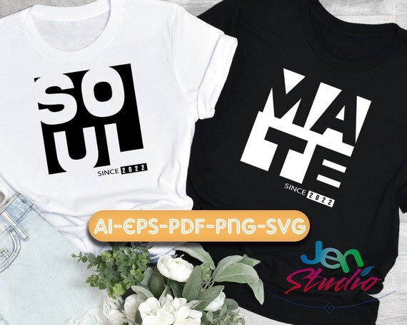 Soul Mate Svg Wife Hubs Svg Couple Svgcouple Svg Mr. Mrs - Etsy
