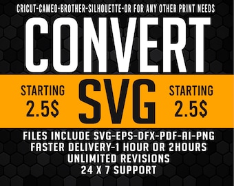 Vector Conversion, Vectorize Logo, Raster to Vector, Image to Vector, Custom SVG, Convert to ...