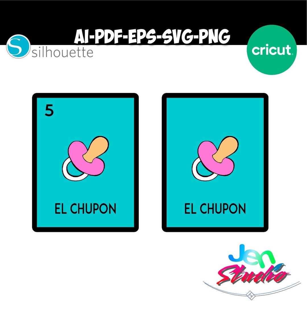 El Chupon Svg, El Chupon Png, Loteria Card Svg, Mexican Loteria Svg ...