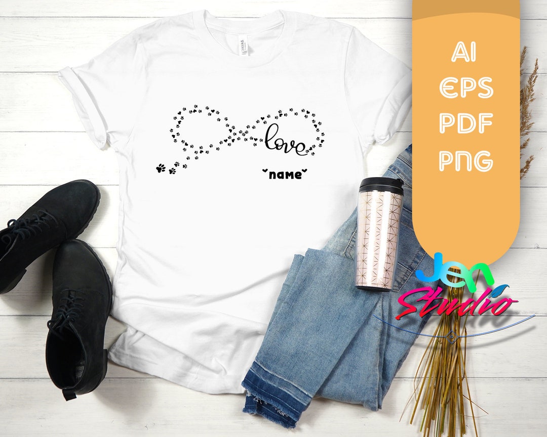 Love Dog Paw Infinity Svg, Paw Svg, Dog Mom Svg, Cat Mom Svg, Dog Life ...