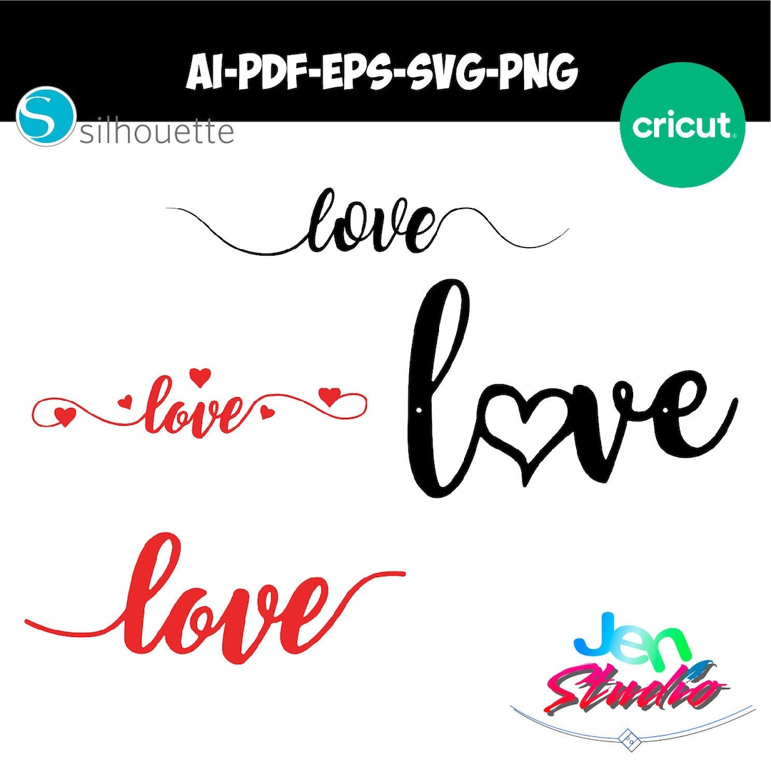 Love Typography Svg, Love Valentine Svg, Love Png, Valentines Day Svg ...