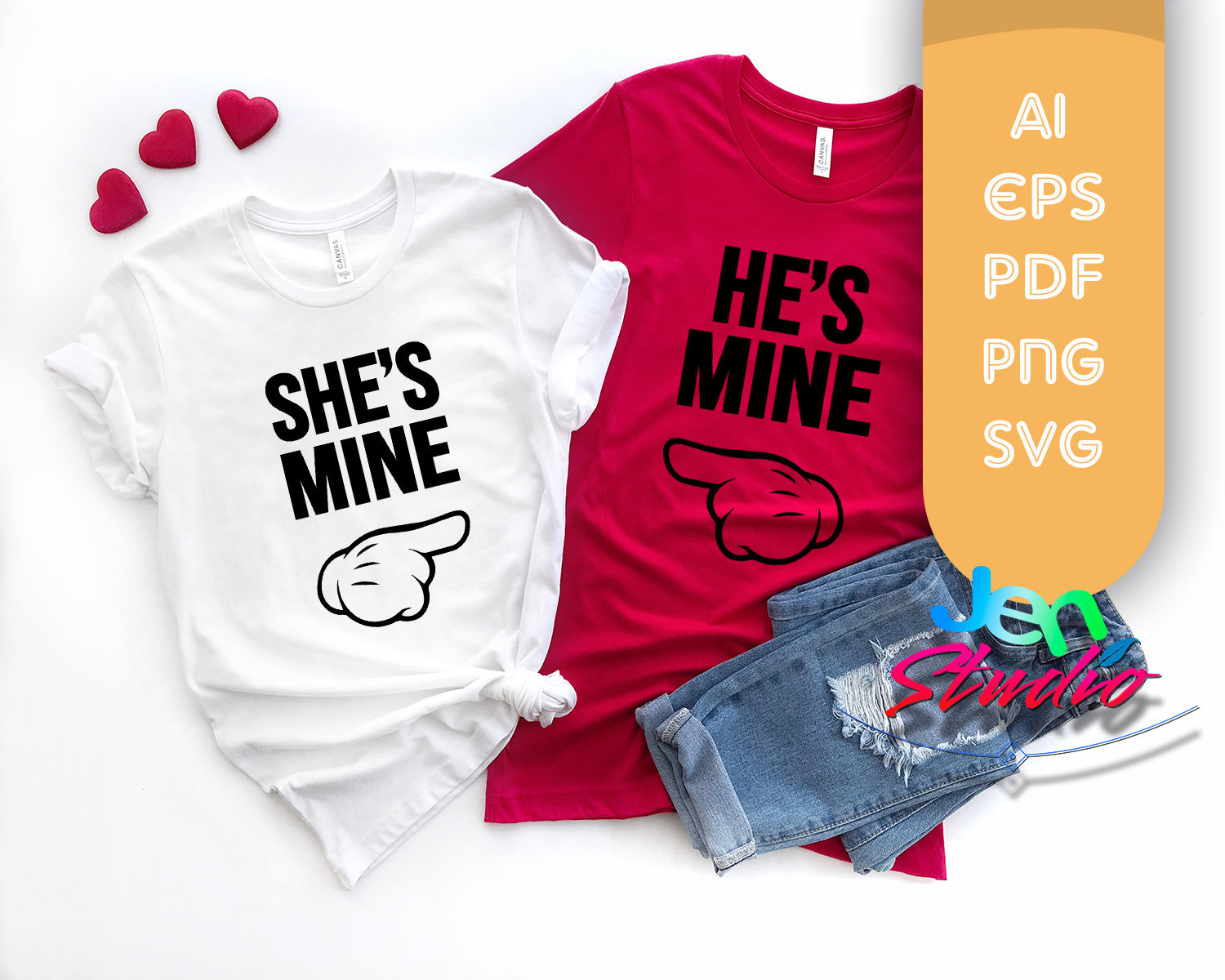 She is Mine He is Mine Svg Couple Svg Valentine Day Svg - Etsy