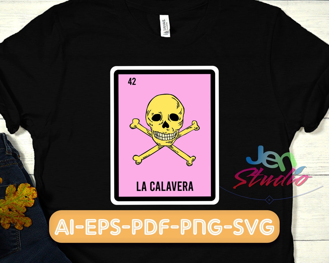 La Calavera Svg La Calavera Png Loteria Card Svg Mexican - Etsy