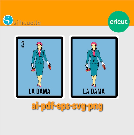 La Dama svg La Dama png latino svg mexican png loteria - Etsy México