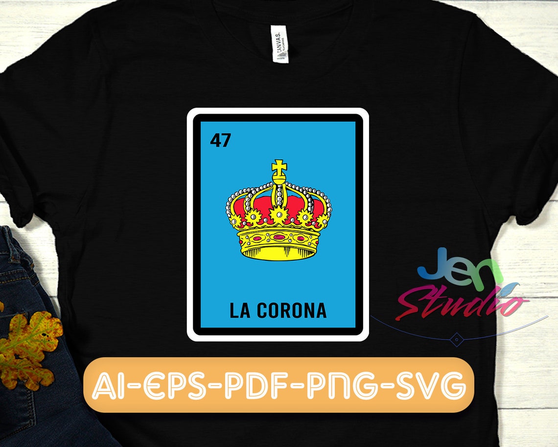 La Corona Svg, La Corona Png, Loteria Card Svg, Mexican Png, Loteria ...