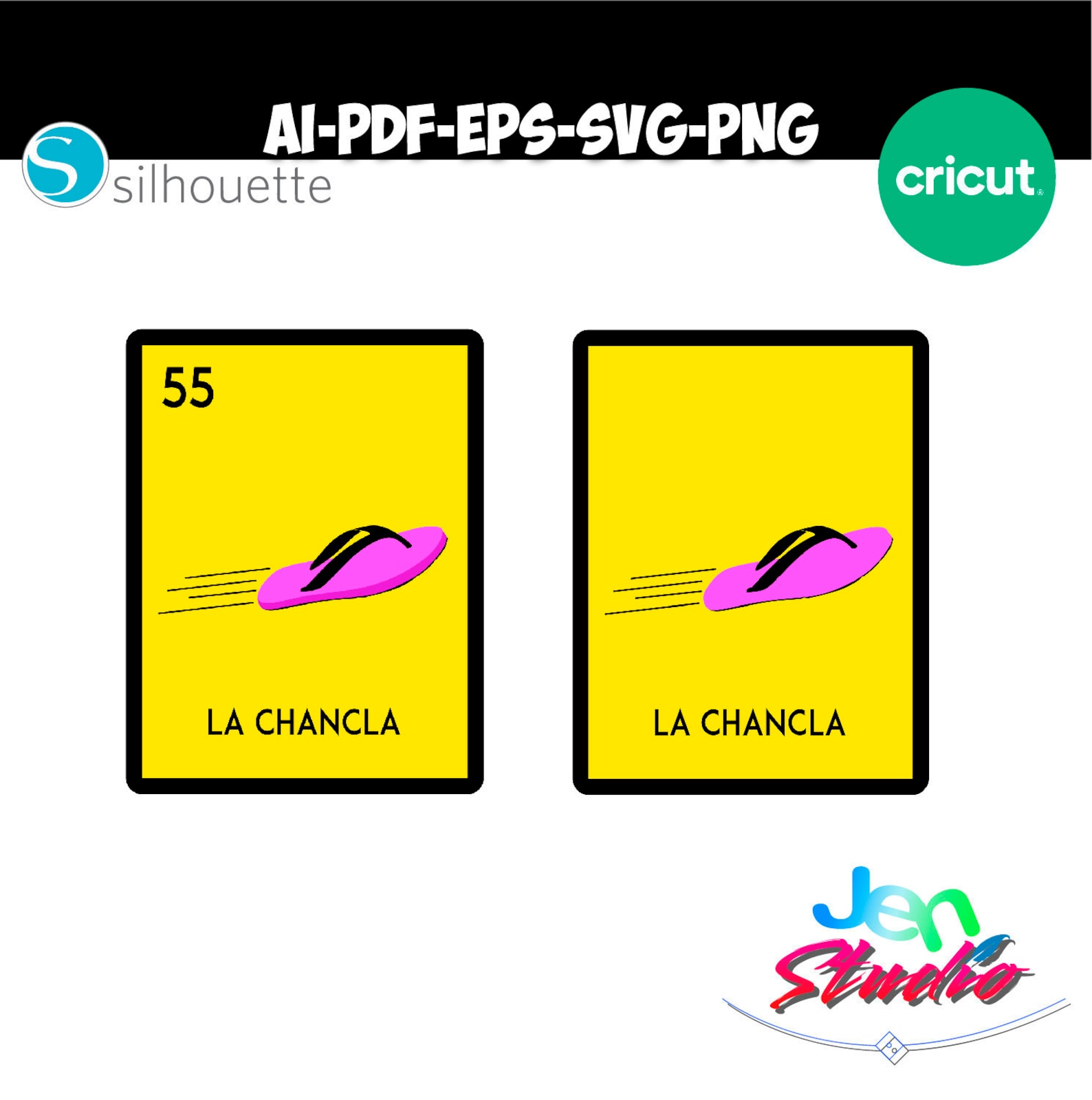 La Chancla Svg, La Chancleta Png, Loteria Card Svg, Mexican Loteria Svg ...