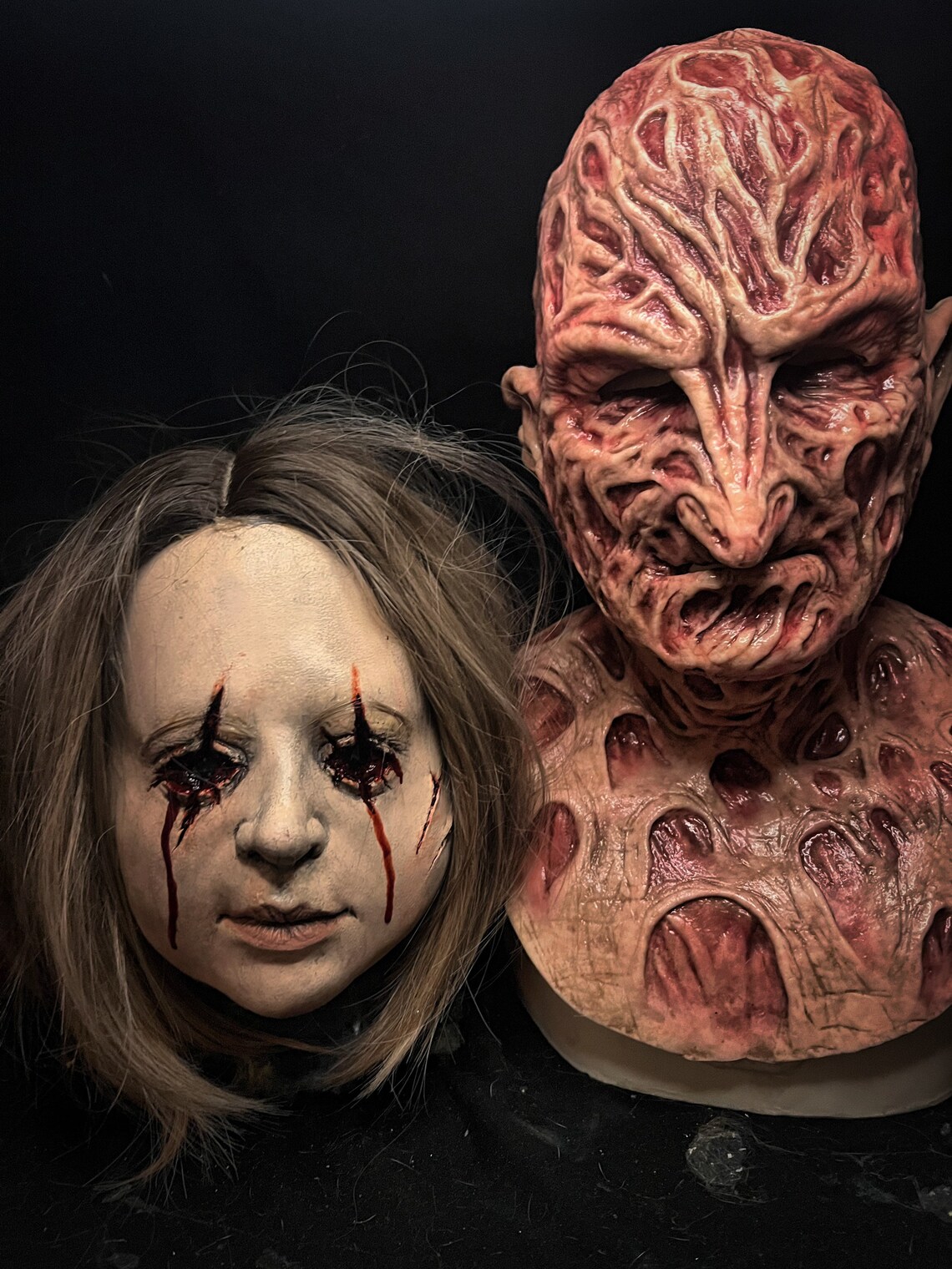 Freddy Vs Jason the Girl With No Eyes Mask - Etsy UK