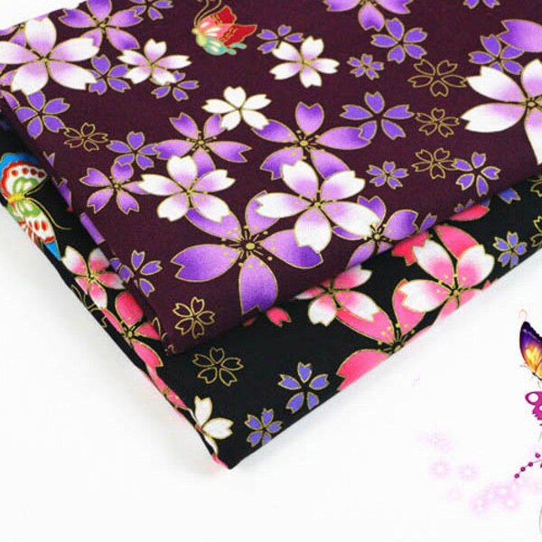 Sakura Blossom Fabric - Etsy