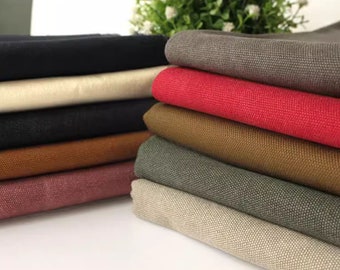 Thick Washed Canvas Fabric, 24oz Heavy Canvas Fabric, Vintage Solid ...