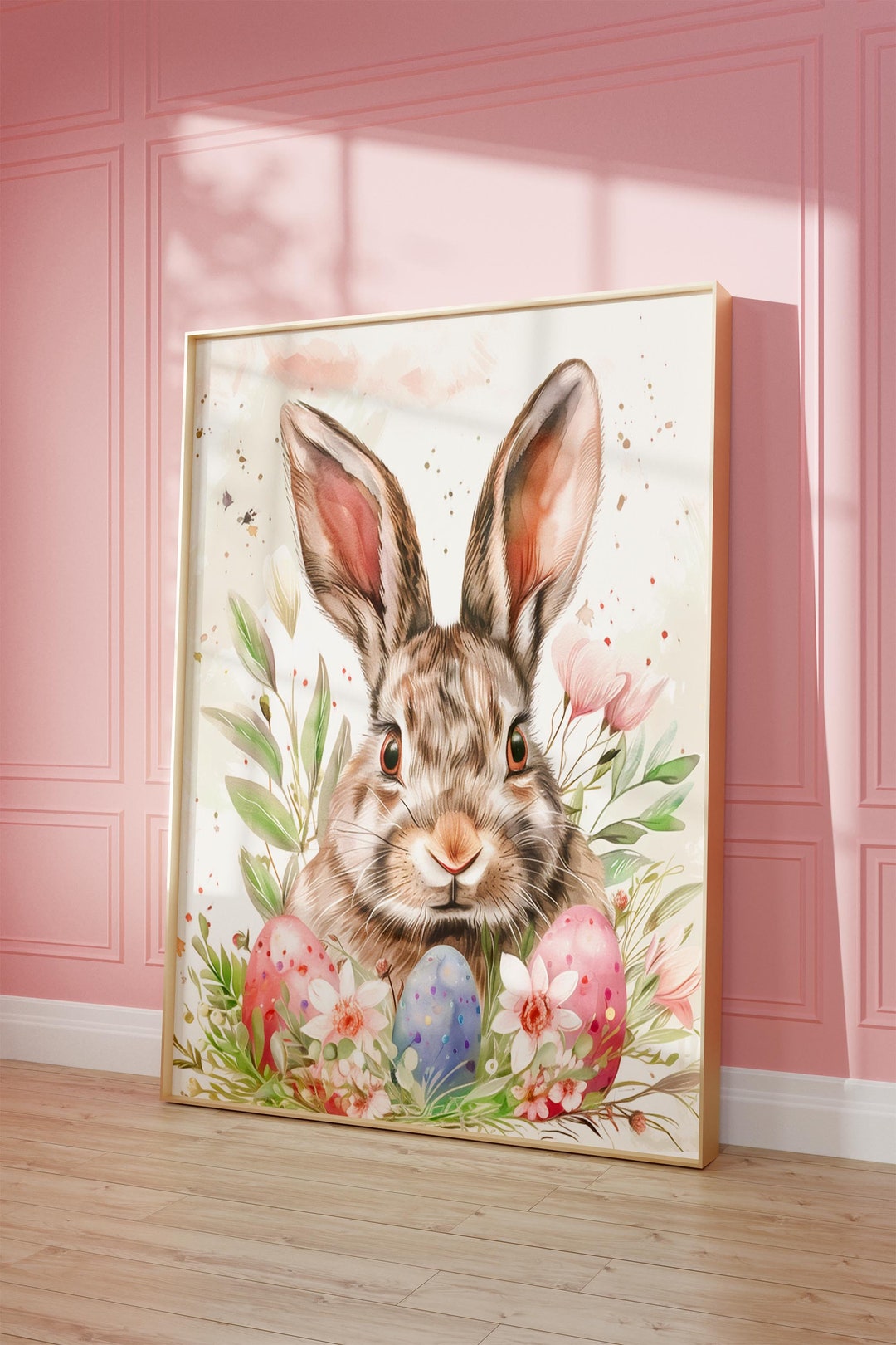 DIY Print of an Easter Rabbit. Easter Rabbit Print for You to Print ...