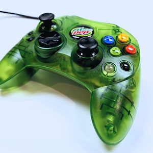 Original Xbox Mountain Dew Acid Green Crystal Controller - Grade B+ - Etsy