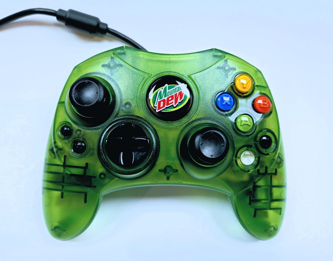 Original Xbox Mountain Dew Acid Green Crystal Controller - Grade B+ - Etsy