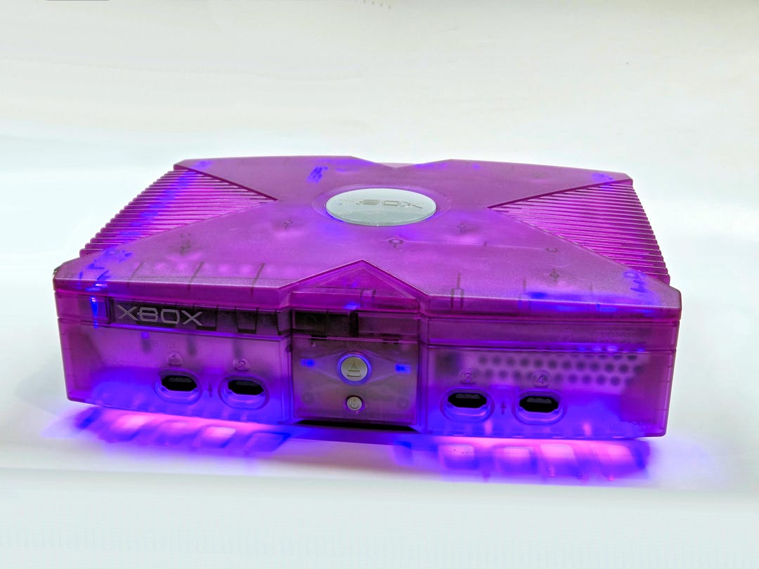 Original Xbox Crystal Purple - Retrofitted - Leds - 2TB - Etsy UK