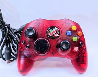 Original Xbox Mountain Dew Code Red Crystal Controller Shell Grade A - Etsy