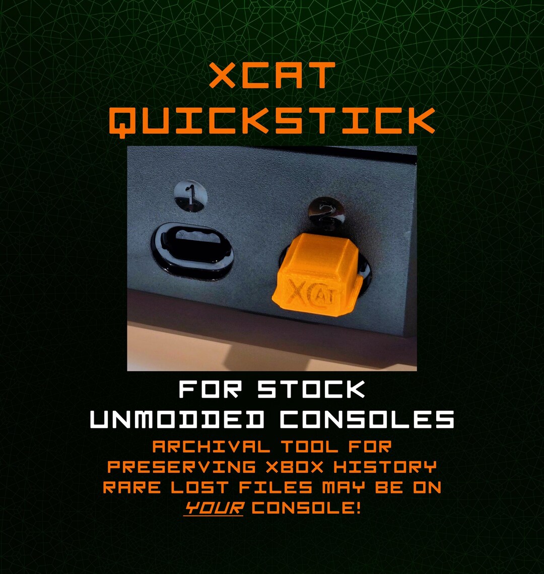 Original Xbox XCAT Quickstick - Archival Historical Preservation Tool ...