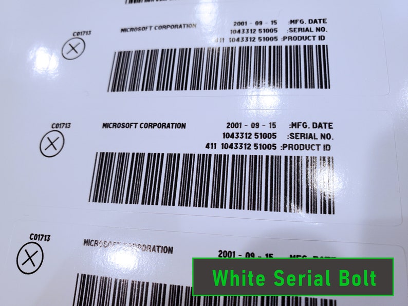 Original Xbox Replacement Back Stickers / Security / Warranty - Etsy