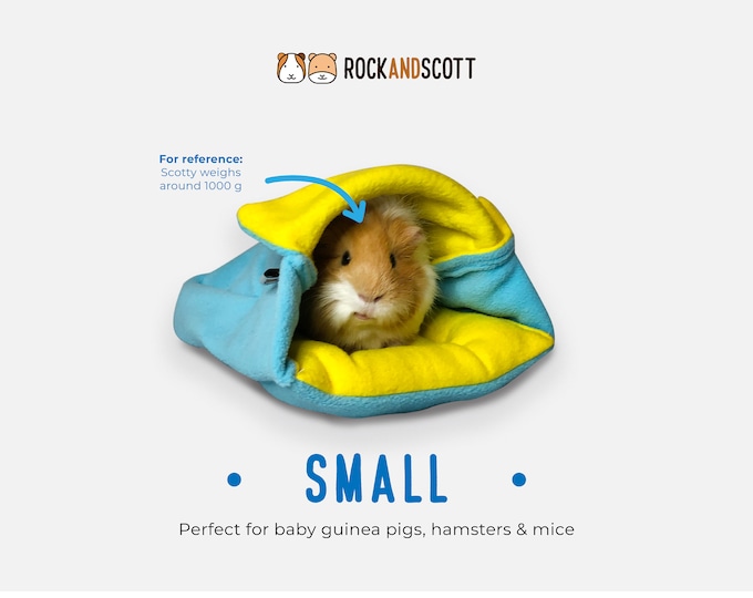 2-in-1 Snuggle Pouch for Small Animals Small Snuggle Sack for Guinea ...