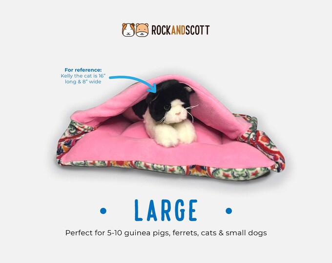 2-in-1 Snuggle Pouch for Bunnies & Cats Large Snuggle Sack for Guinea ...