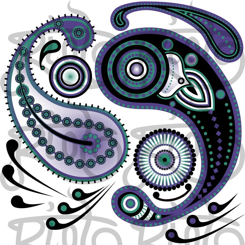 Paisley SVG Digital Download Customizable Printable - Etsy