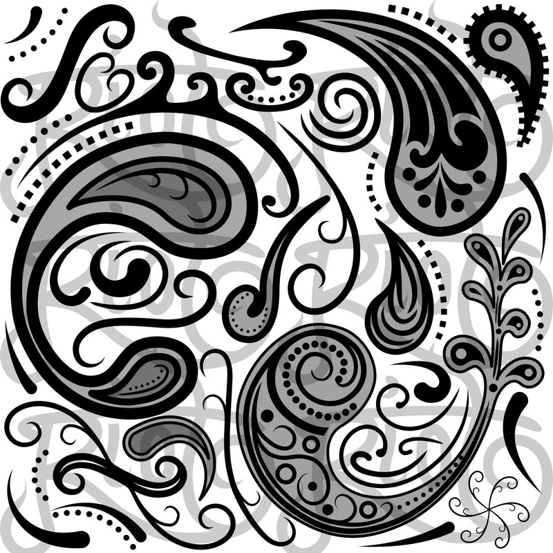 Paisley Stencils - Etsy