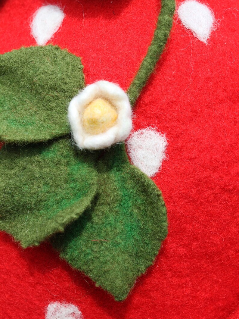Red Sauna Hat for Women, Red Strawberry Sauna Cap, Sauna Accessories ...