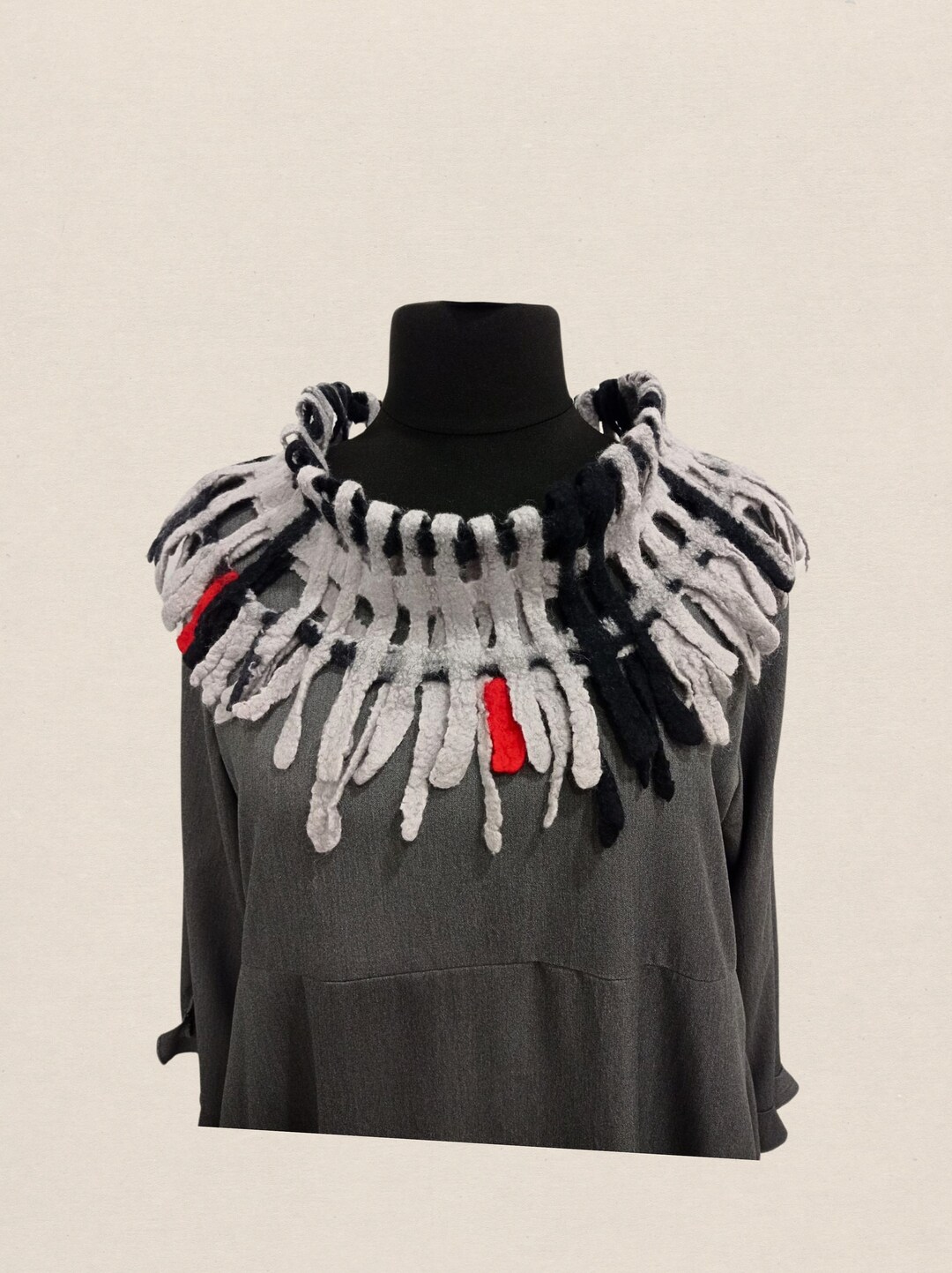 Collar for Women. Felted Collar Scarf. Merino Wool Collar Women. Women ...