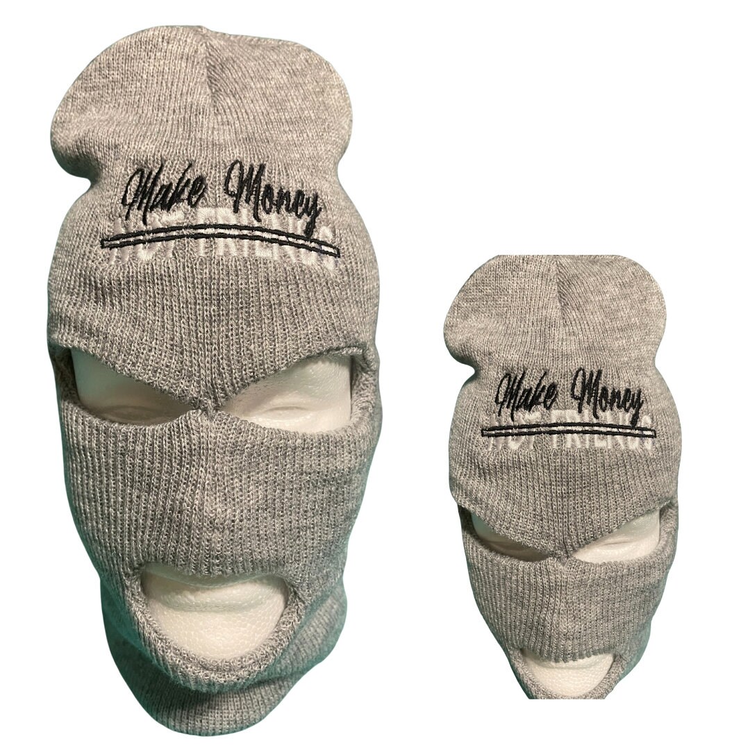 Embroidered Balaclava 3 Hole Ski Mask Make Money - Etsy