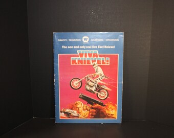 1974 Evel Knievel Multi Photo Poster Original Vintage Daredevil Stunt ...