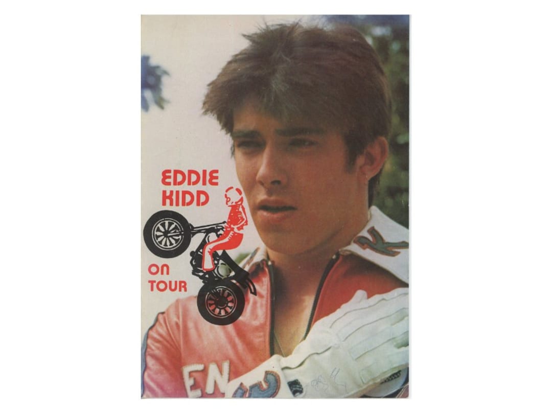 1980s Eddie Kidd Motorcycle Daredevil Program! British Motorbike Jumper ...