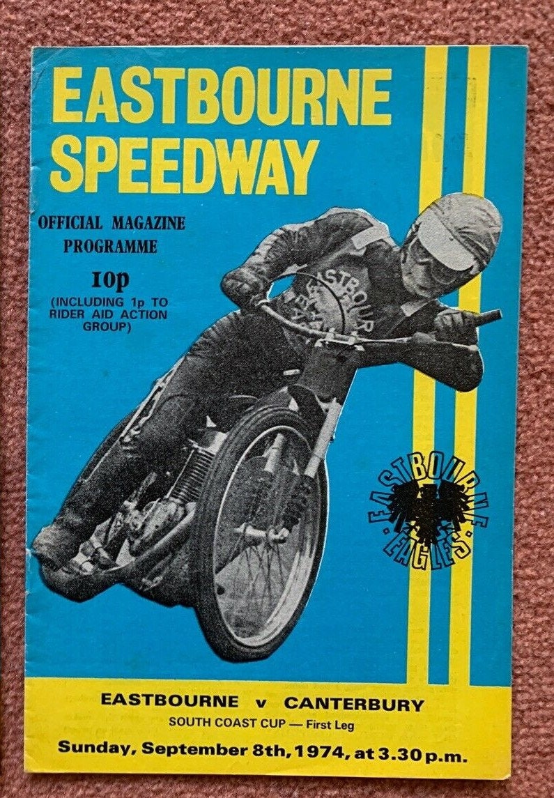 1974 Eastbourne Speedway Official Motorcycle Racing Program! Eastbourne ...