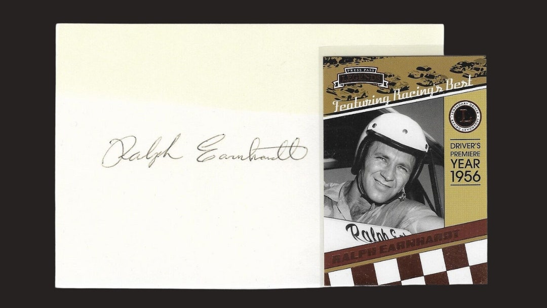 Ralph Earnhardt Autographed 3X5 Card! Father of Dale Earnhardt Sr and ...