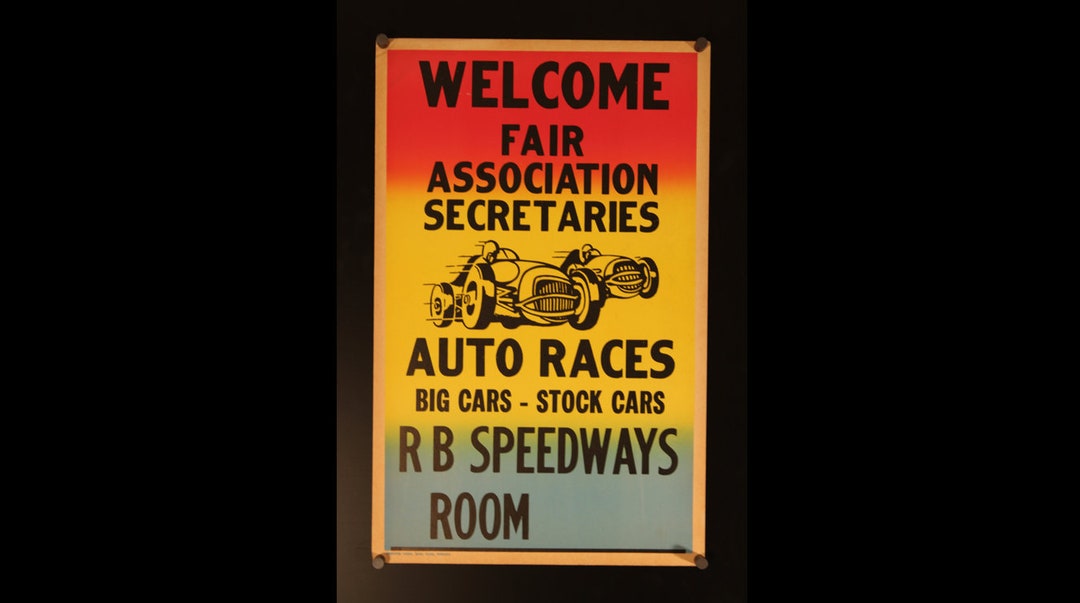 1960s Auto Racing Poster RB Motor Speedway Vintage Big Car - Etsy