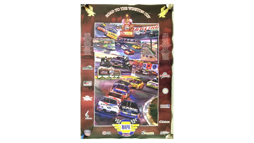 1995 NASCAR Napa 500 New Racing Poster Road to the Winston - Etsy